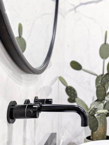 Zeek Black Matte Wall Faucet F-WB51